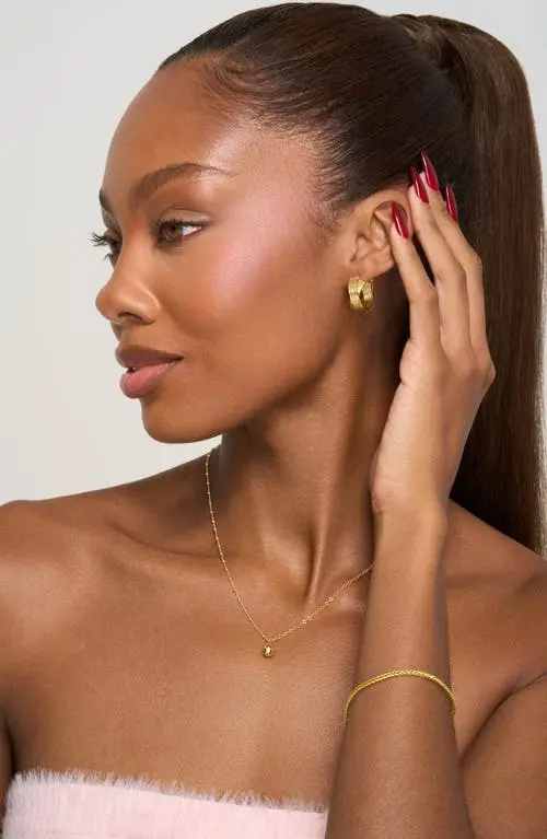 Bony Levy 14k Gold Crossover Hoop Earrings