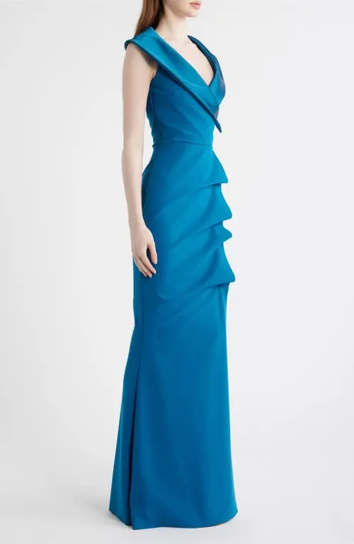 Chiara Boni La Petite Robe Satin Trim Mermaid Gown