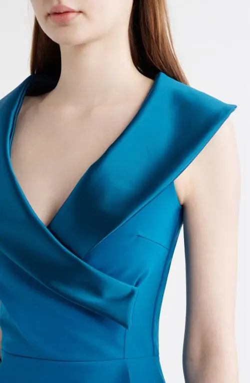 Chiara Boni La Petite Robe Satin Trim Mermaid Gown