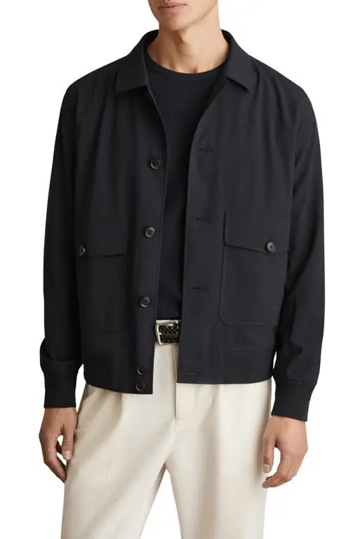 REISS Raider Button-up Jacket