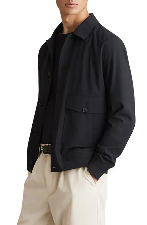 REISS Raider Button-up Jacket