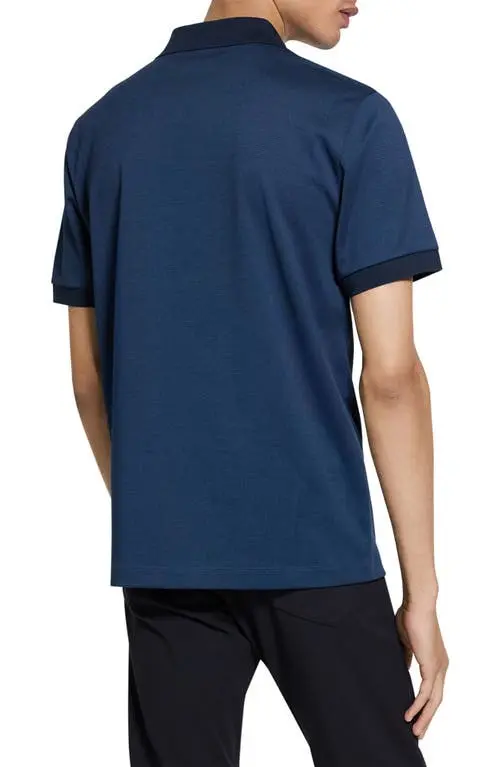 Theory Geometric Jacquard Polo - Baltic Multi