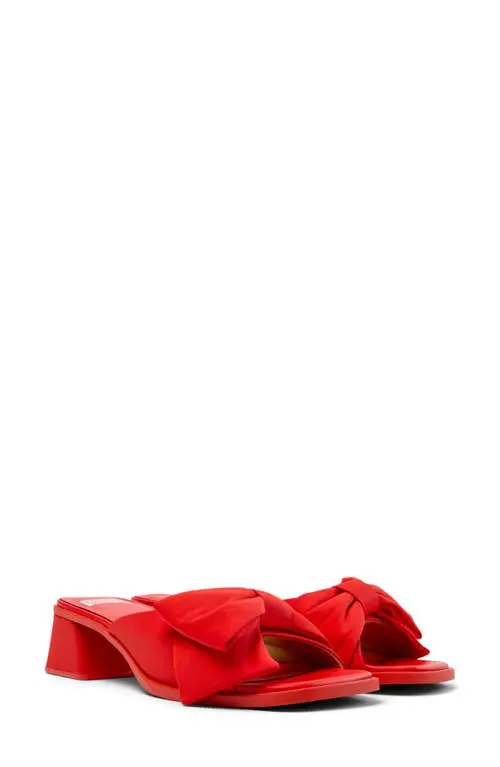 Camper Kora Bow Slide Sandal - Bright Red