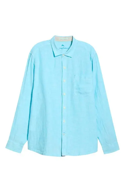 Tommy Bahama Paradise Breezer Linen Shirt - Blue Radiance