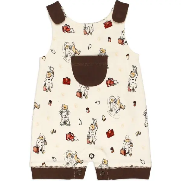 L'OVEDBABY X Paddington Bear™ Sleeveless Organic Cotton Pocket Romper - Adventure Paddington