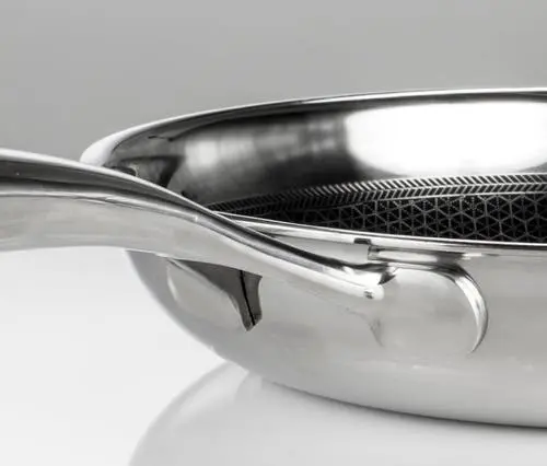 FRIELING Black Cube 12-1/2 Inch Stainless/nonstick Hybrid Wok