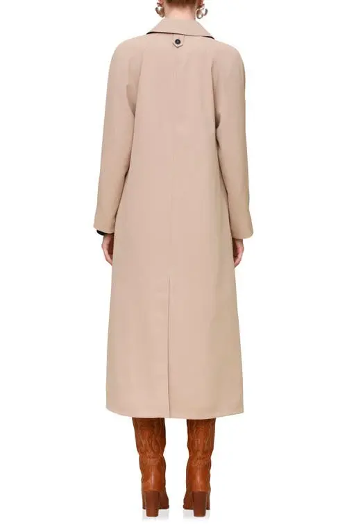 Avec Les Filles Waterfall Drape Front Trench Coat