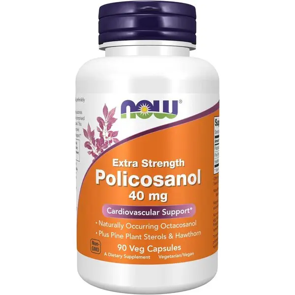 NOW FOODS Policosanol Extra Strength 90 Capsules - One-color