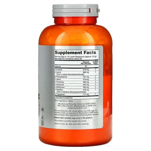NOW FOODS Amino-9 Essentials Powder 330 Grams