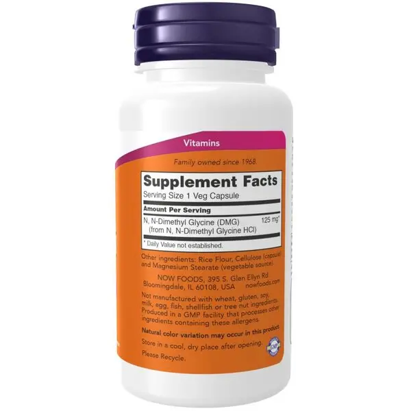 NOW FOODS Dmg 125mg 100 Capsules