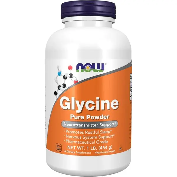 NOW FOODS Glycine Powder 454 Grams - One-color