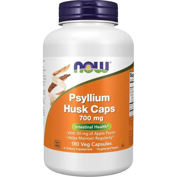 NOW FOODS Psyllium Husk 700mg 180 Capsules - One-color