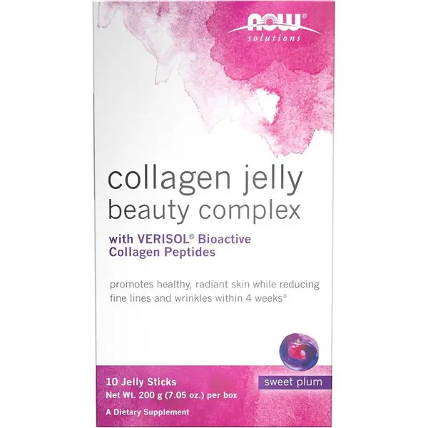 NOW FOODS Collagen Jelly Beauty Complex Sweet Plum 10 Packets - One-color