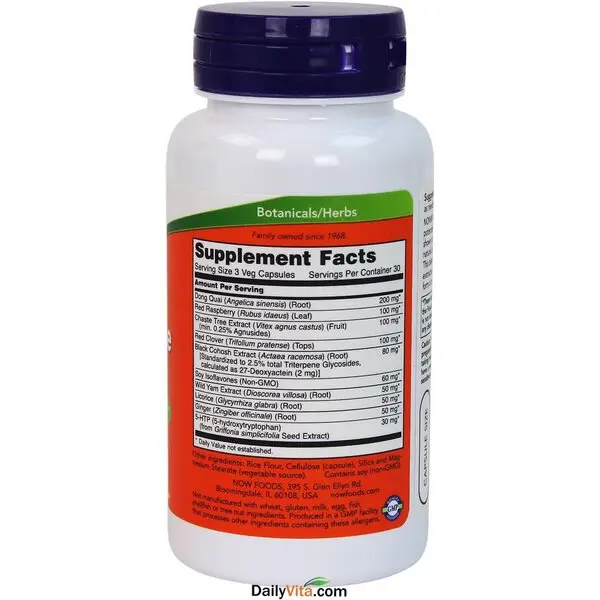 NOW FOODS Menopause Support 90 Capsules