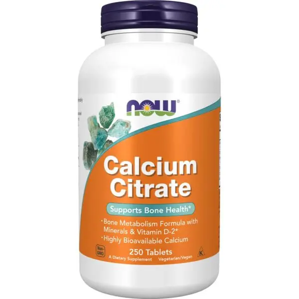 NOW FOODS Calcium Citrate 250 Tablets - One-color