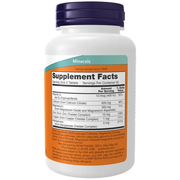 NOW FOODS Calcium Citrate 250 Tablets