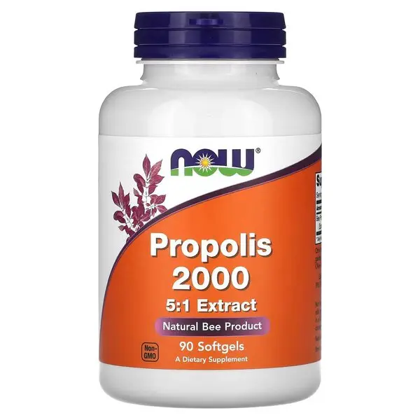NOW FOODS Propolis 2000 5:1 Extract 90 Softgels - One-color