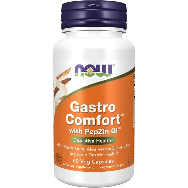 NOW FOODS Gastro Comfort With Pepzin Gi 60 Capsules - One-color
