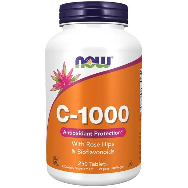 NOW FOODS Vitamin C-1000 250 Tablets - One-color