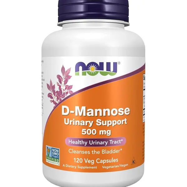 NOW FOODS D-mannose 500mg 120 Capsules - One-color