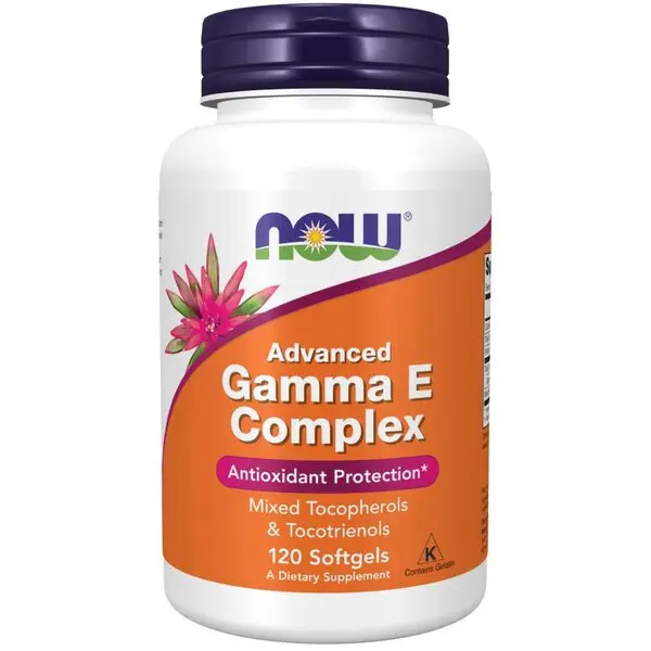 NOW FOODS Advanced Gamma E Complex 120 Softgel Capsules - One-color