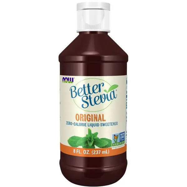 NOW FOODS Better Stevia Alcohol Liquid 8 Ounces - One-color