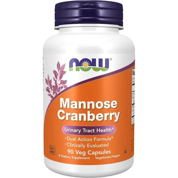 NOW FOODS Mannose Cranberry 90 Capsules - One-color