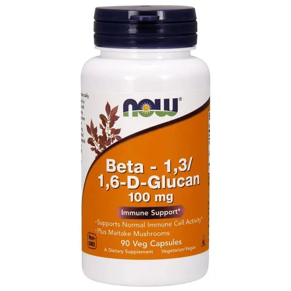 NOW FOODS Beta-13/16 -d-glucan 100mg 90 Capsules - One-color