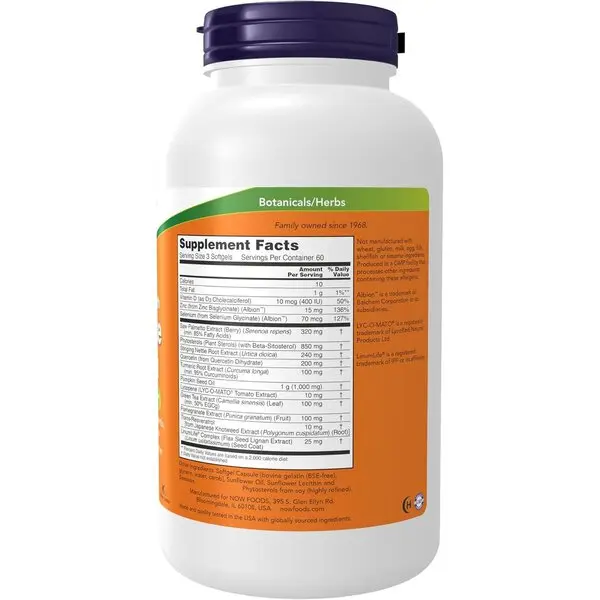 NOW FOODS Prostate Support 180 Softgels