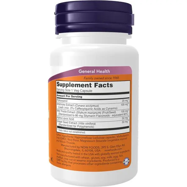 NOW FOODS Policosanol 20mg 90 Capsules