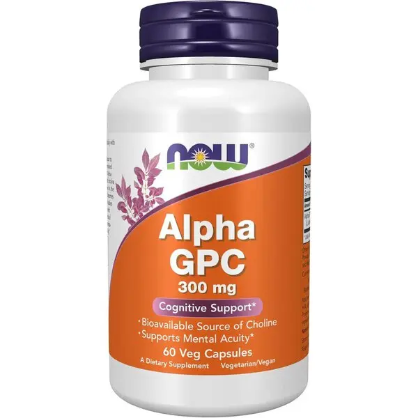 NOW FOODS Alpha Gpc 300mg 60 Capsules - One-color