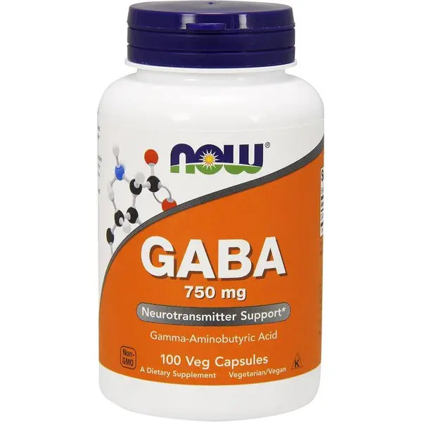 NOW FOODS Gaba 750mg 100 Capsules
