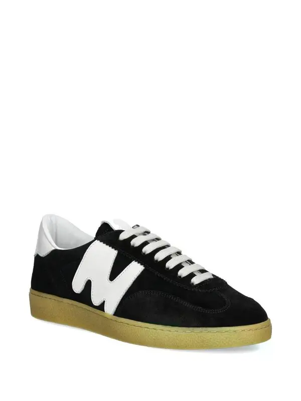 MSGM Panelled Low Top Sneakers - Black