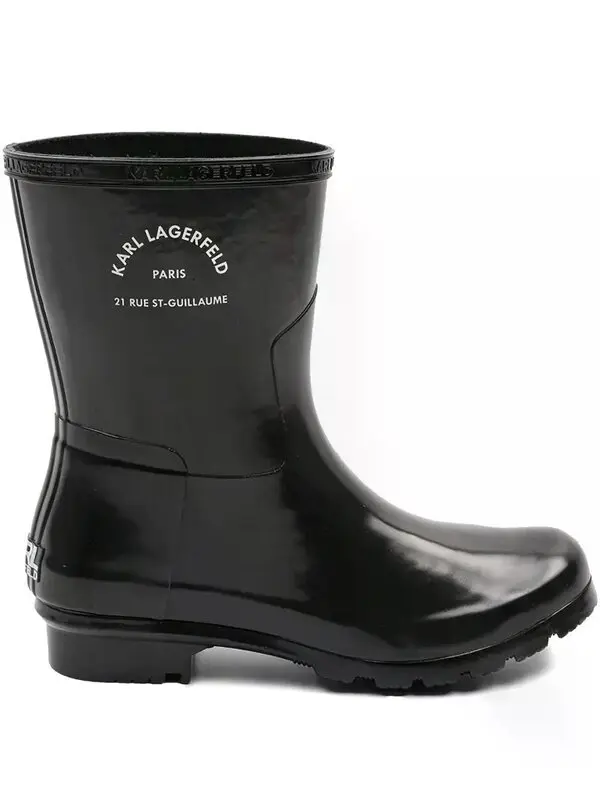 Karl Lagerfeld Logo Rain Boots