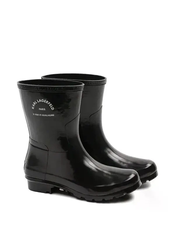 Karl Lagerfeld Logo Rain Boots