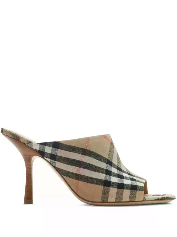 Burberry 90mm Check Mews Sandals