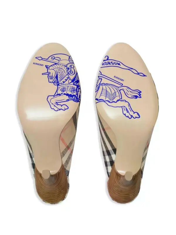 Burberry 90mm Check Mews Sandals