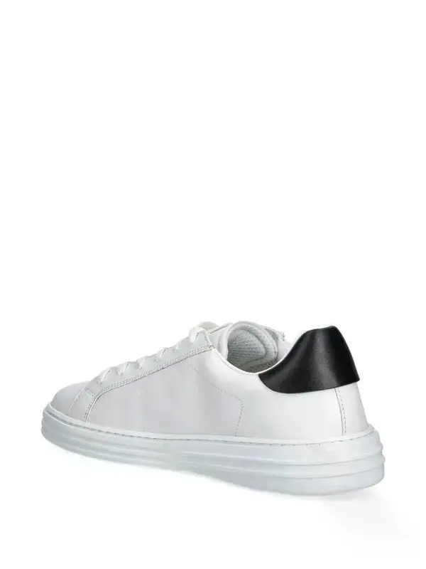 MSGM Logo-plaque Leather Sneakers