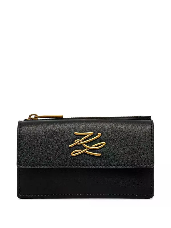 Karl Lagerfeld Leather Wallet - Black