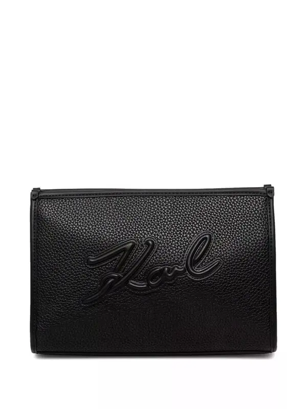 Karl Lagerfeld Leather Makeup Bag