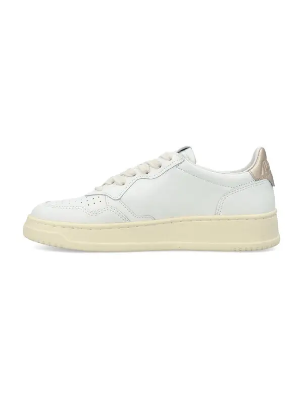 AUTRY Leather Medalist Low Sneakers - Bianco