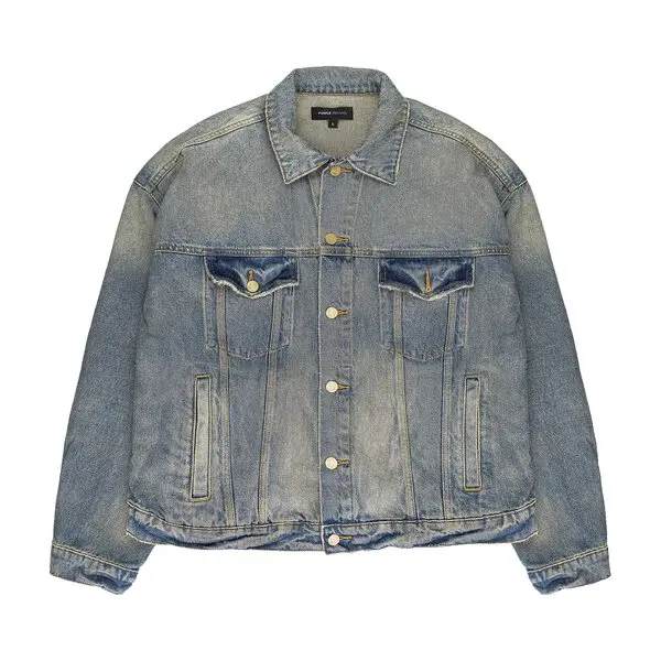 PURPLE BRAND Vintage Dirty Oversized Jacket