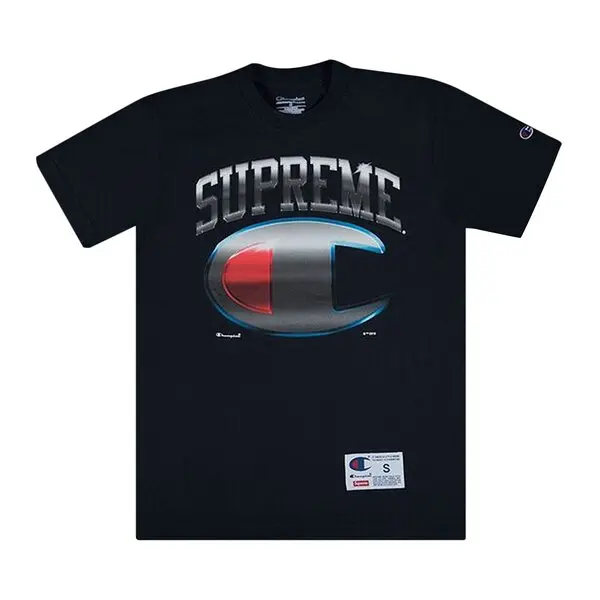 Supreme Champion Chrome Short-sleeve Top 'navy - Blue