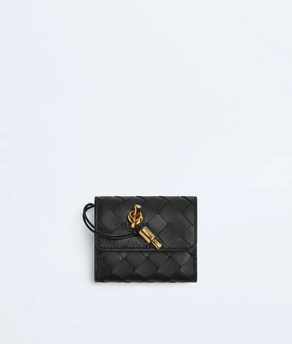 Bottega Veneta Andiamo Tri-fold Wallet - Black