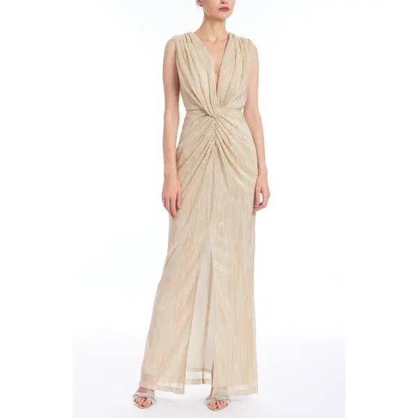 Badgley Mischka Knot Front Gown