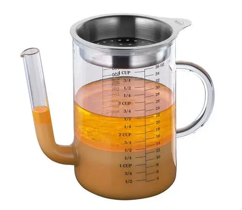 KUCHENPROFI Stainless Steel & Borosilicate Glass Gravy Separator