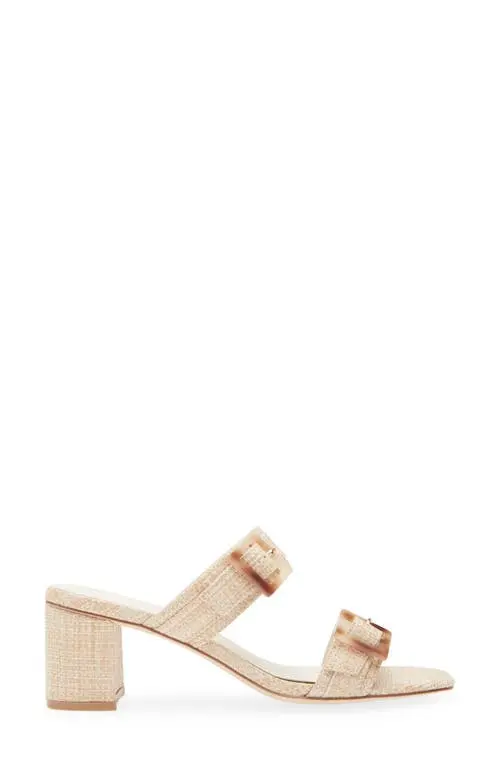 KOKO + PALENKI Raffia Slide Sandal