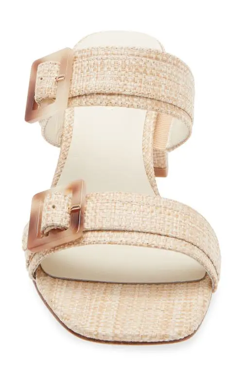 KOKO + PALENKI Raffia Slide Sandal