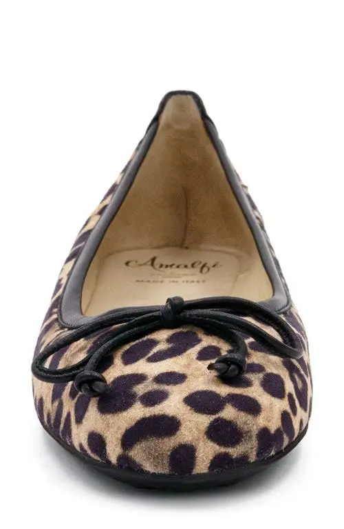 AMALFI BY RANGONI Dana Leopard Print Ballet Flat