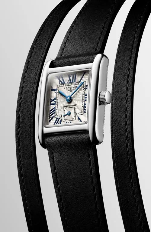 LONGINES Mini Dolcevita Three-row Leather Strap Watch
